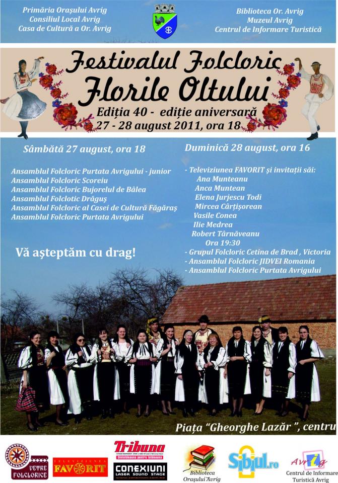 Festivalul „Florile Oltului” la Avrig